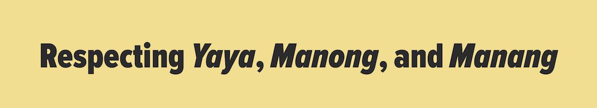 Filipino Manners and Values | Philippines Mommy Family Blog
