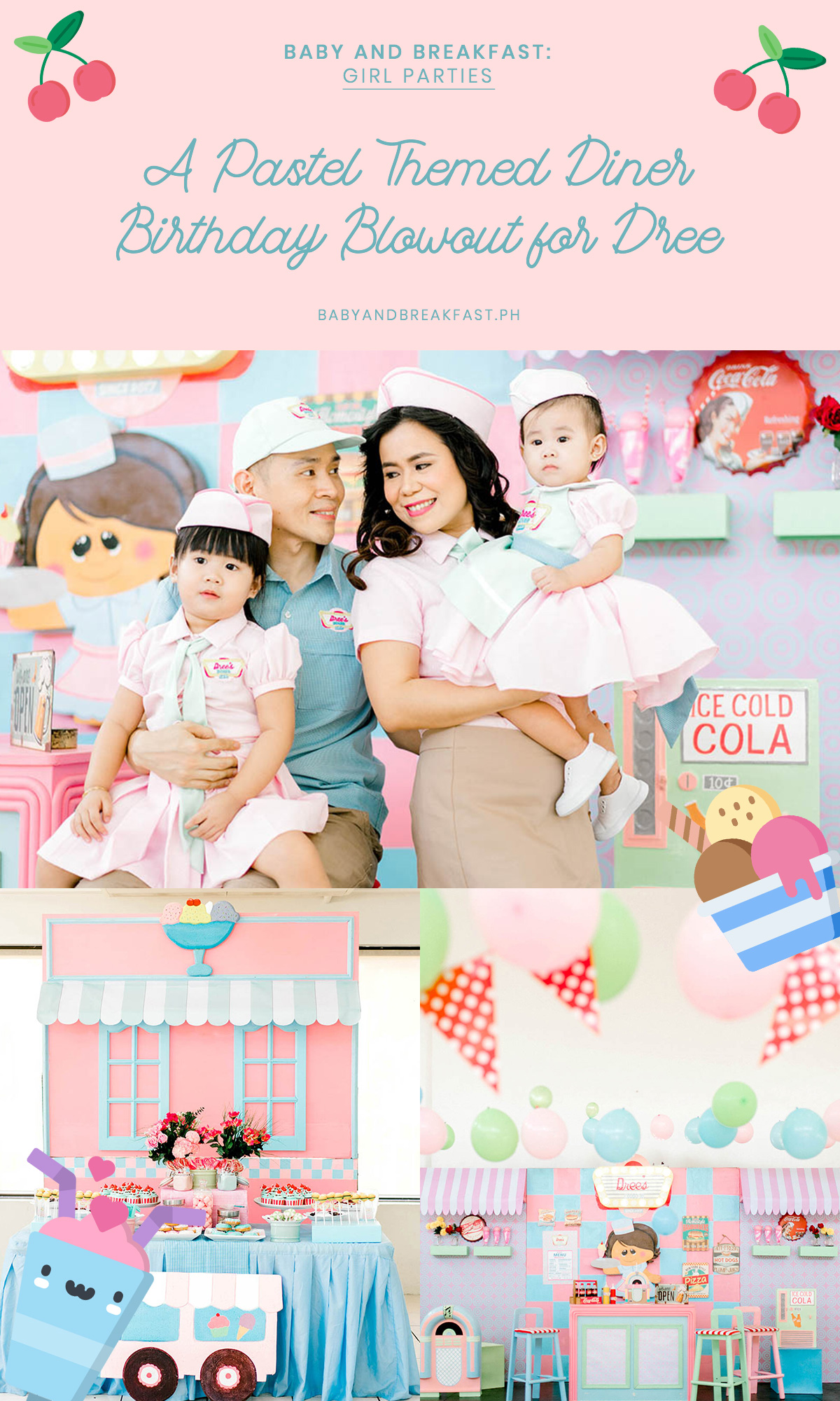 A Pastel Themed Diner Party | Philippines Mommy Family Blog