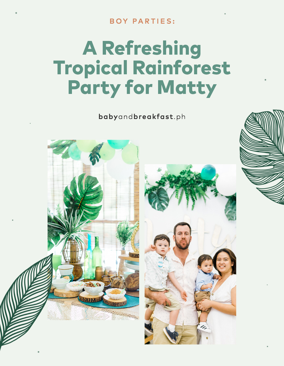 Rainforest Themed Birthday | Philippines Mommy Family Blog